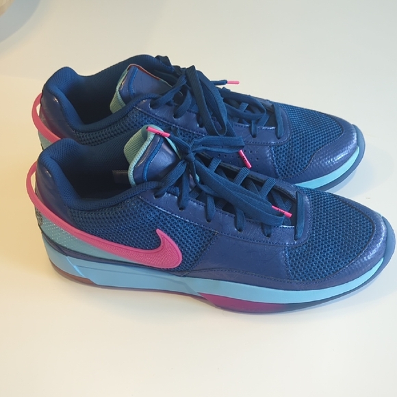 Nike | Shoes | Nike Ja Morant One Vibrant Blue And Pink Athletic Shoes ...